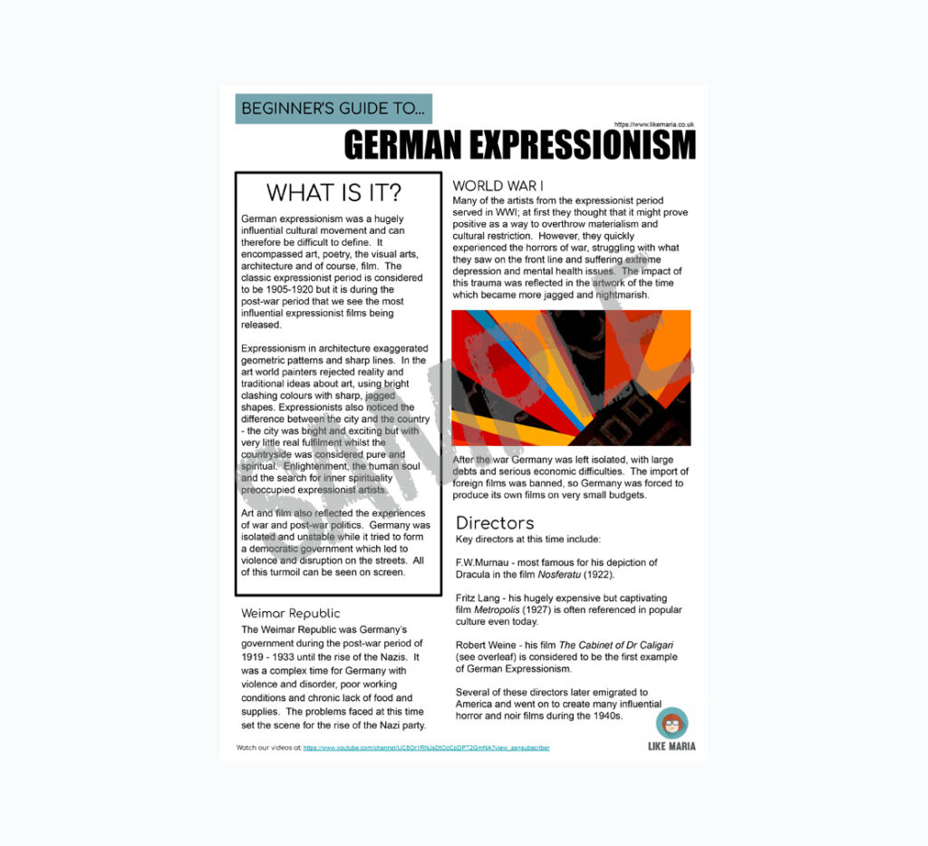 Beginner's Guide to German Expressionism - Like Maria